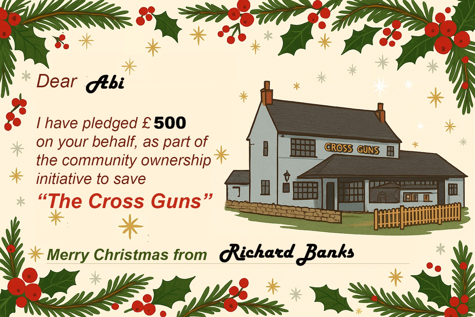 Christmas Gift Pledge - Cross Guns Pant